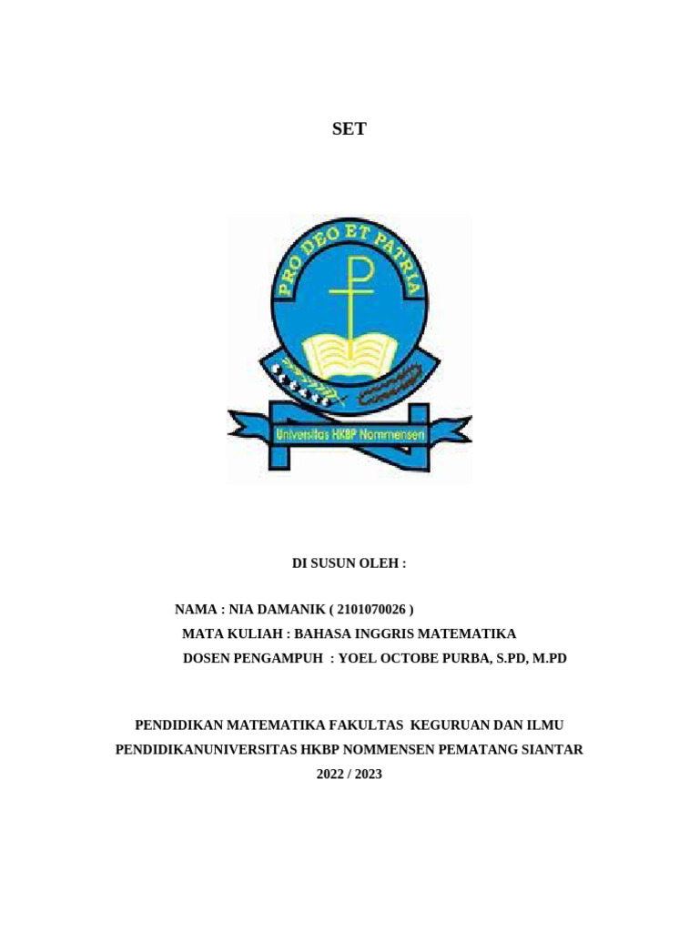Sett - Nia Damanik (2101070026) | PDF