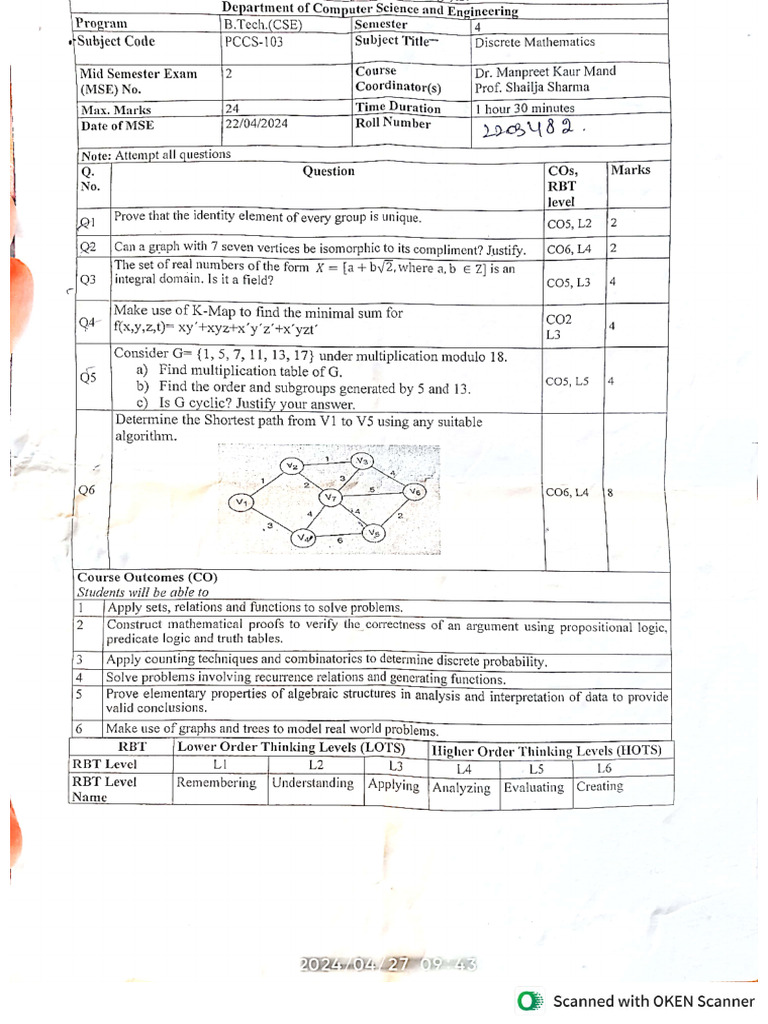 Mse 2 (4TH Sem) | PDF