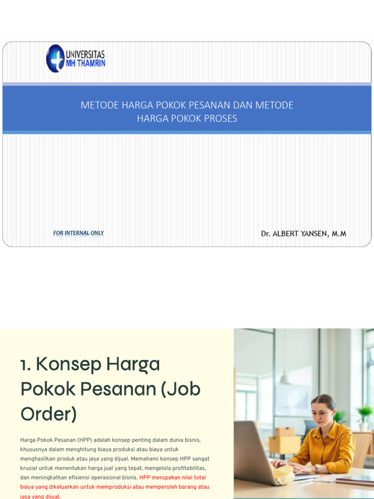 4242b Materi 3 4 Harga Pokok Pesanan Harga Pokok Proses | PDF