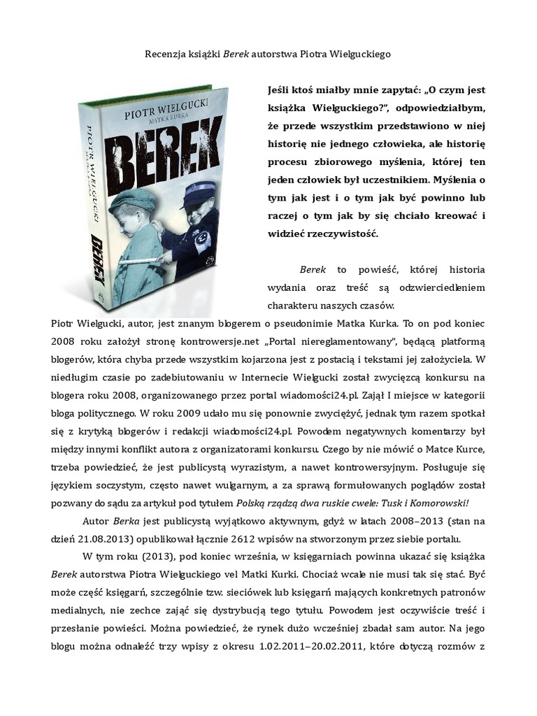 Recenzja Berka | PDF