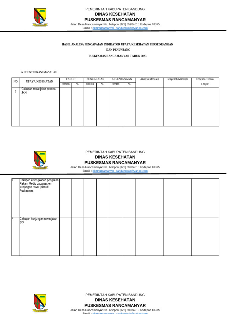 Tabel Capaian Target UKP 2023 | PDF