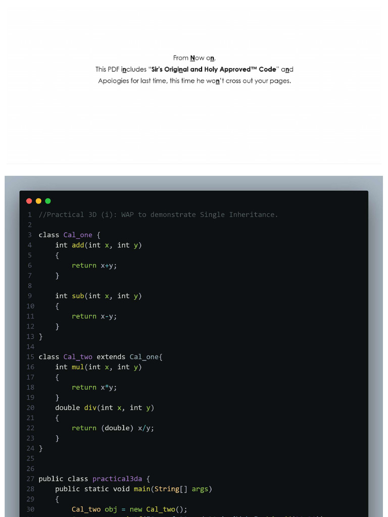 Java Practical-1 | PDF