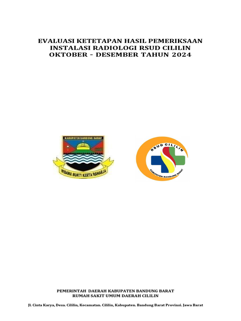 Evaluasi Waktu Tunggu Hasil Radiologi Rsud Cililin Oktober - Desember ...