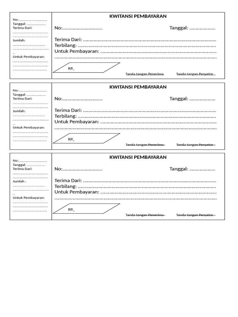 Kwitansi_Kosong | PDF