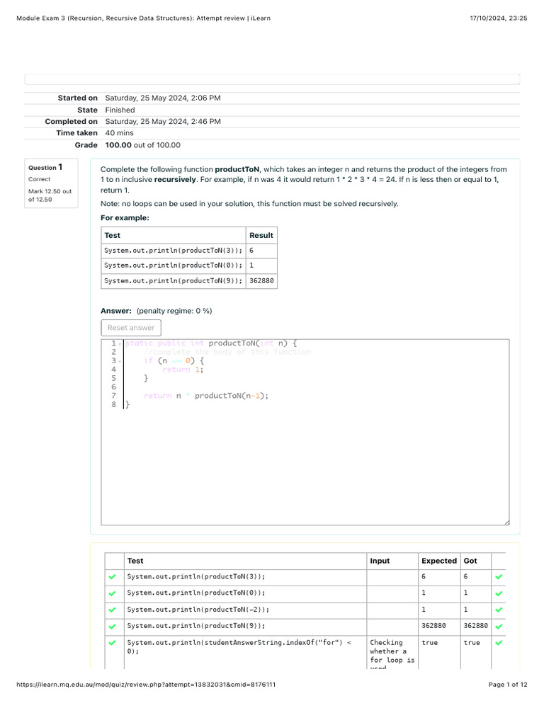 Module%20Exam%203%20(Recursion,%20Recursive%20Data%20Structures)_%20Attempt%20review%20 ...