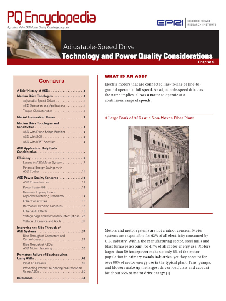 EPRI PQ Encyclopedia Adjustable-Speed Drive | PDF | Rectifier | Power ...
