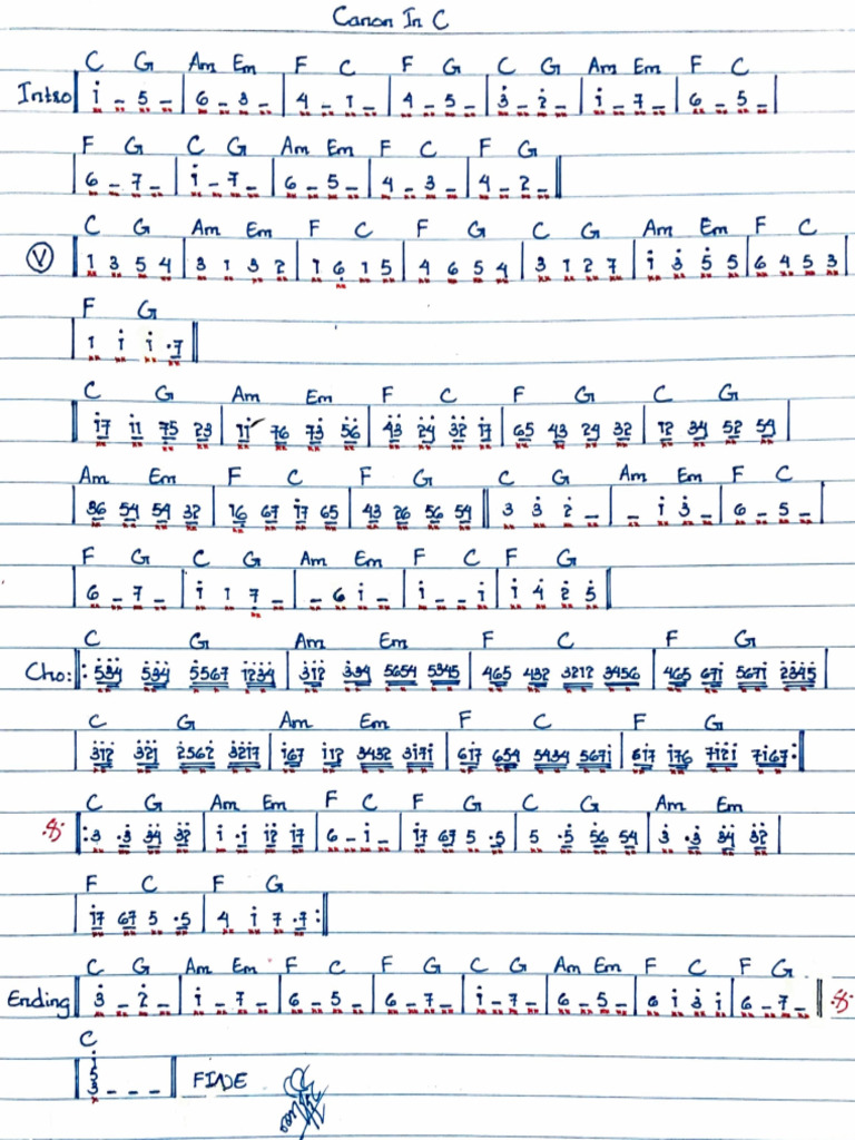 Canon in C | PDF