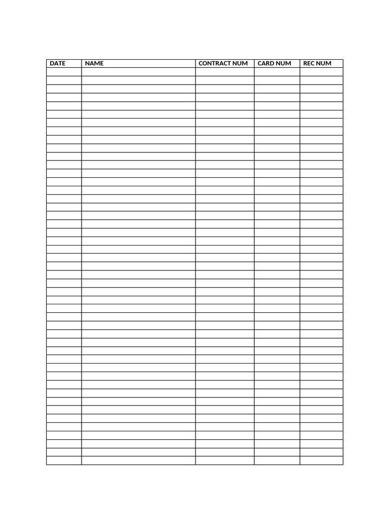 Contract Forms For Reception | PDF