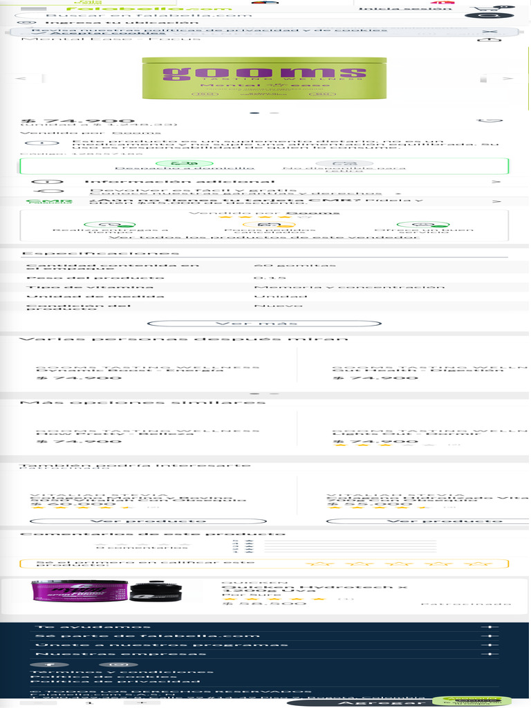 Mental Ease - Focus GOOMS TASTING WELLNESS | PDF
