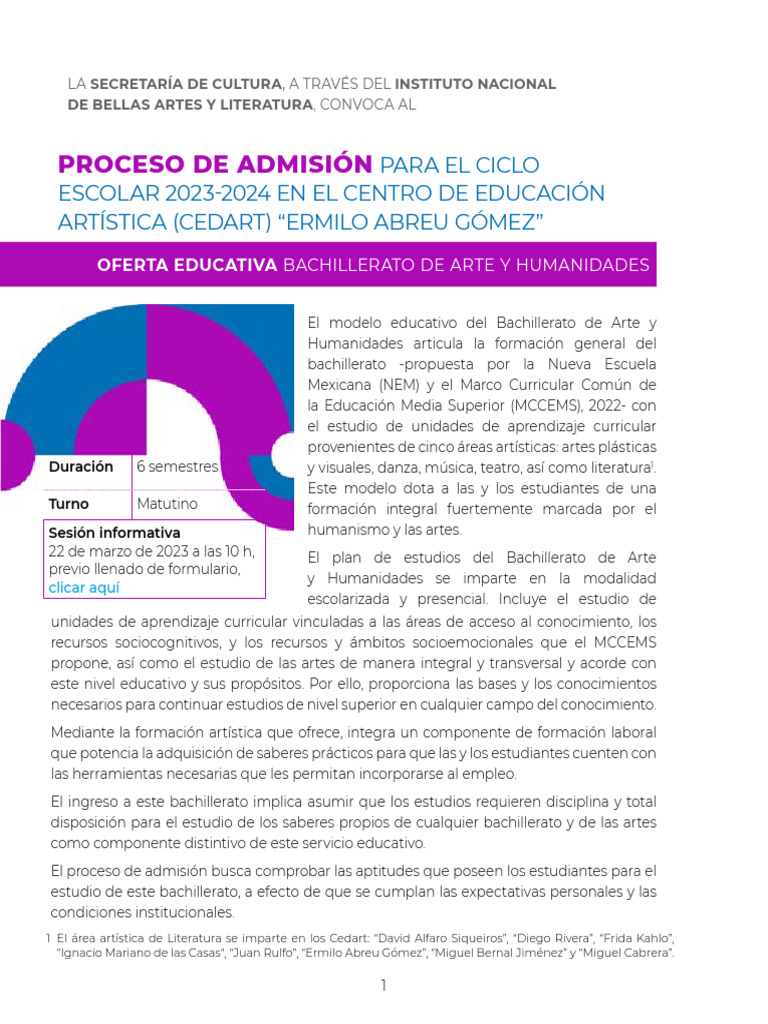 Admision Ceag Bachillerato 2023 | PDF | Plan de estudios
