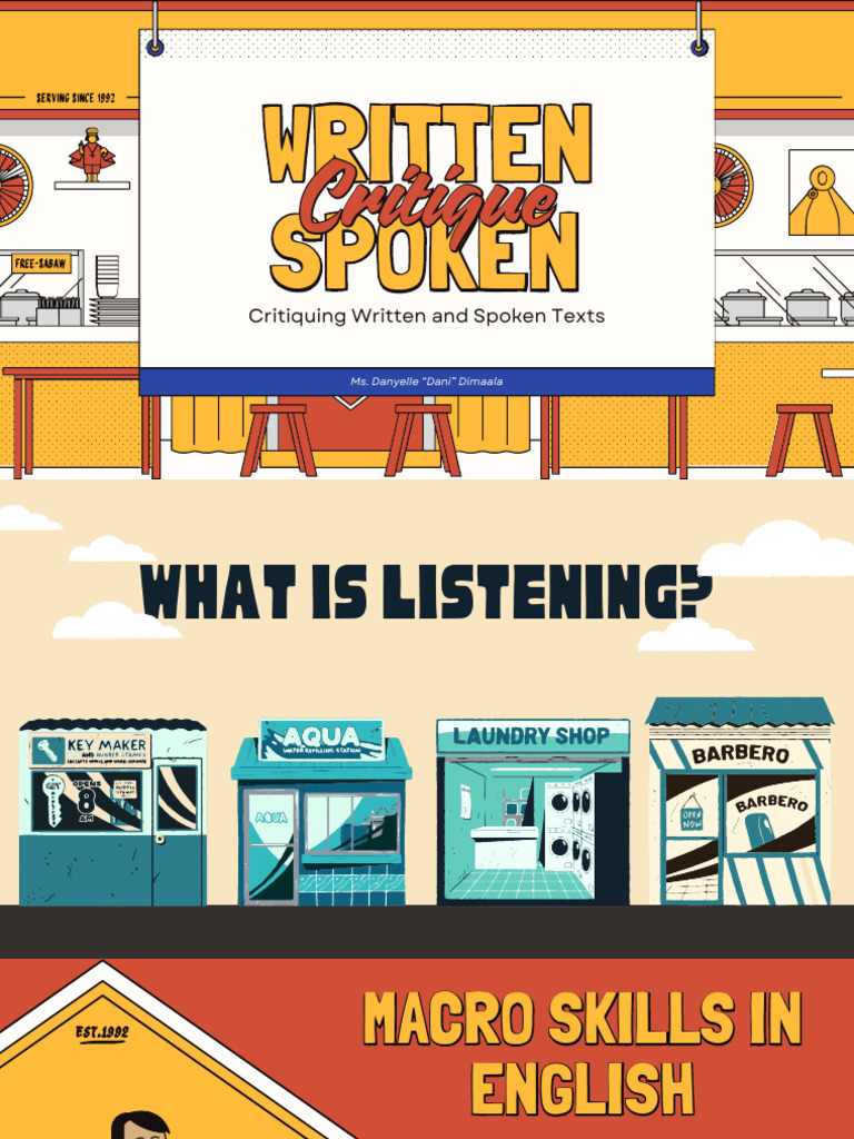 English - Lesson 6 (Critiquing Written and Spoken) | PDF | Argument ...