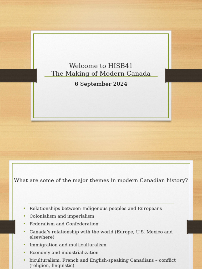 Week 1, Intro To Course Fall 2024 | PDF | Canada | Liberal Arts Education