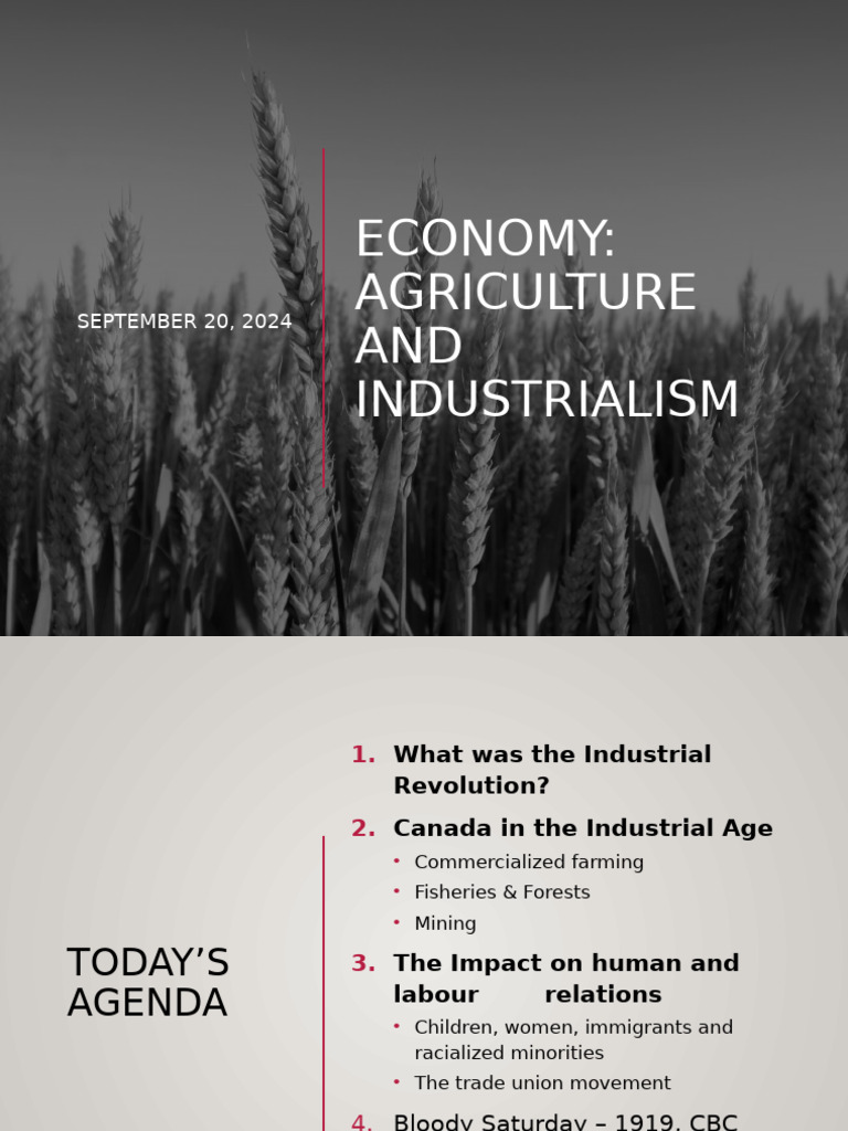 Week 3, Economy, Industry & Agriculture | PDF | Trade Union | Canada