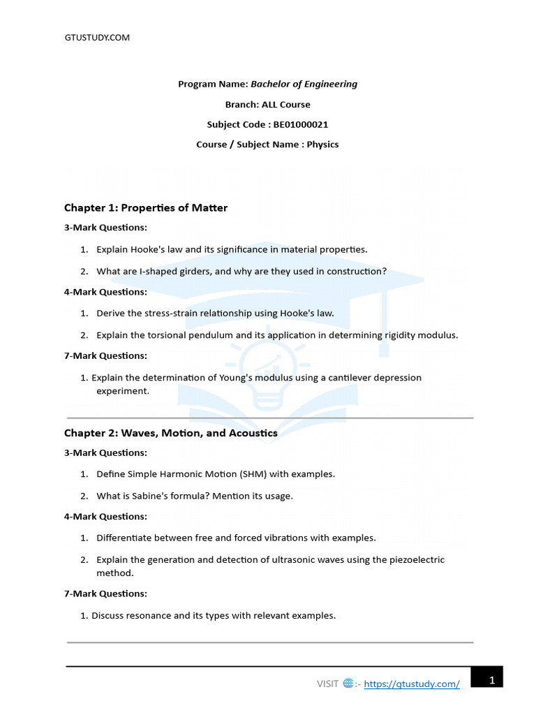 PHYSICS (2) | PDF | Waves | Physics
