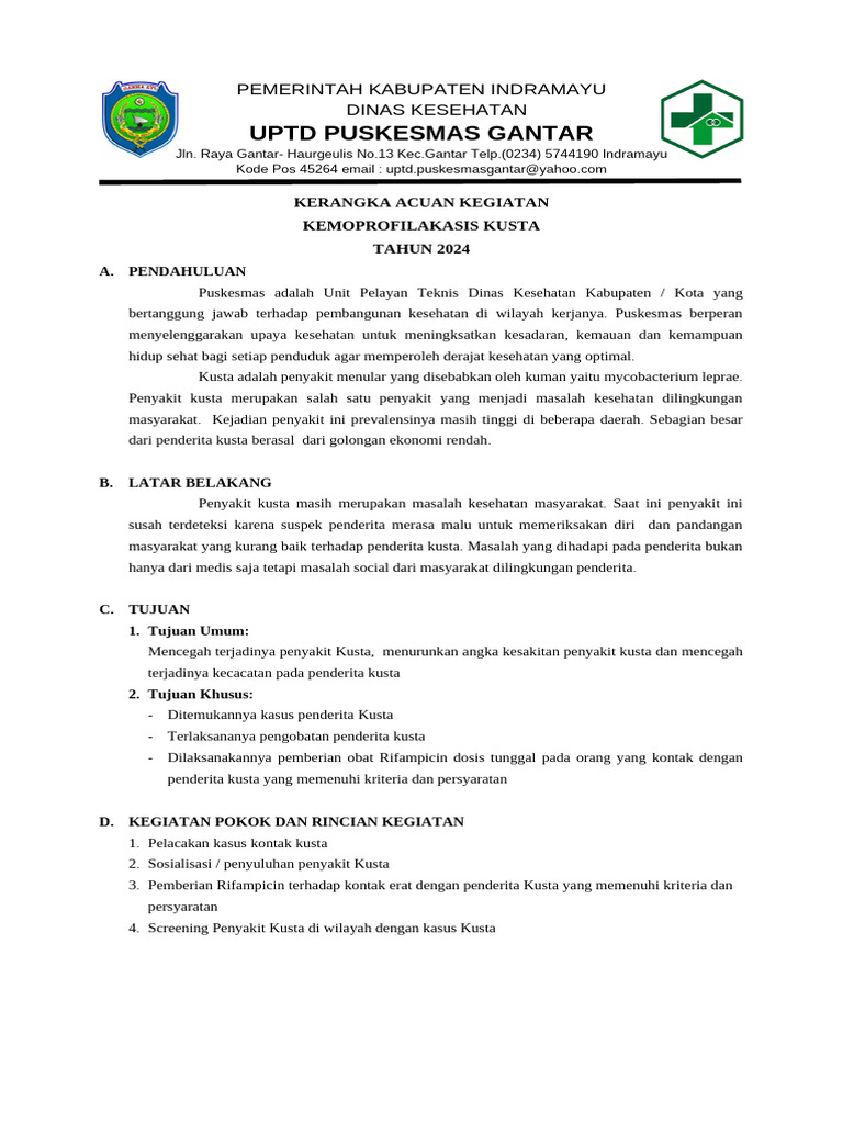 Kak Kemoprofilaksis Kusta | PDF