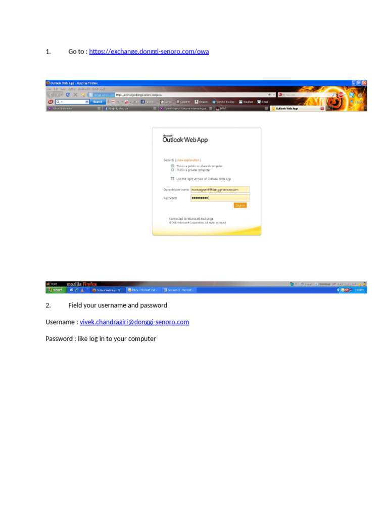 Guidance Exchange Use OWA (Mr. Vivek) | PDF