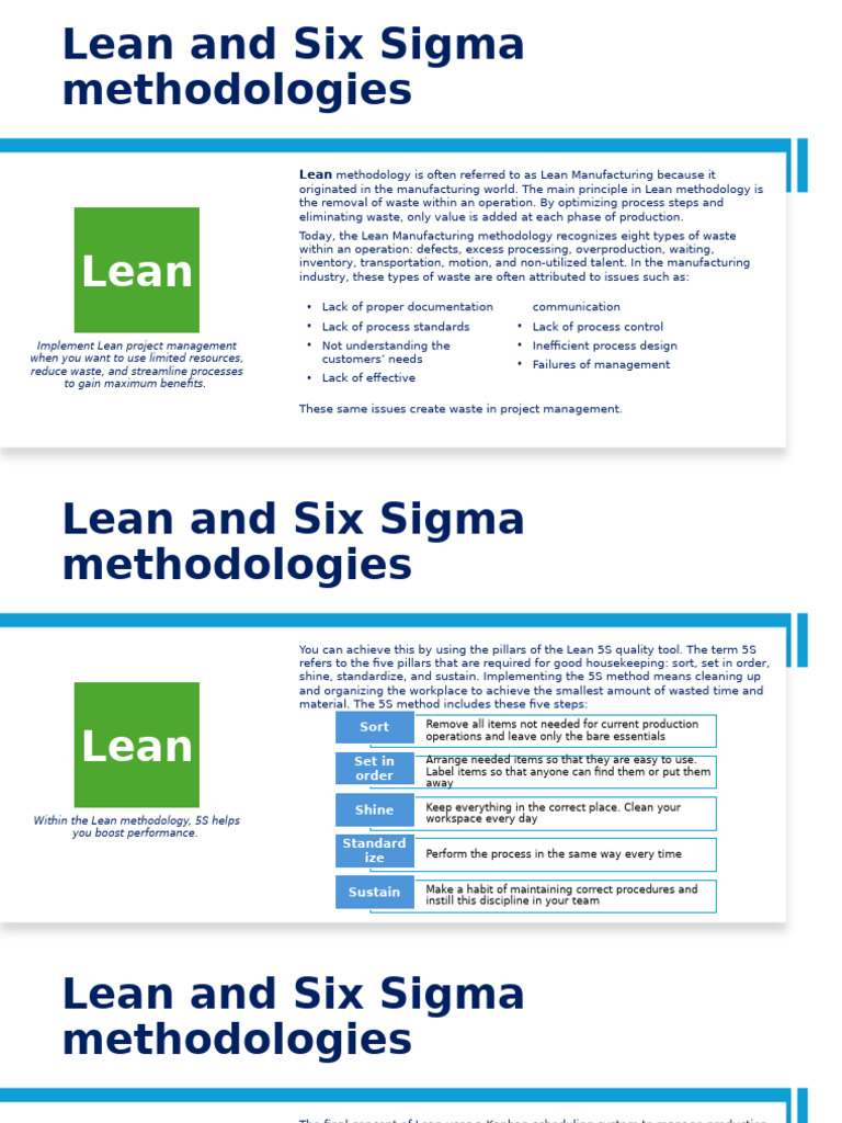 Corporate and Project Governance | PDF | Lean Manufacturing | Six Sigma