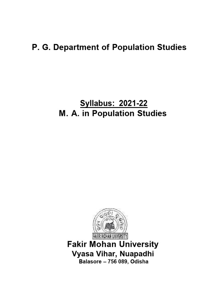 population syllabus | PDF | Cost Of Living | Graphical User Interfaces