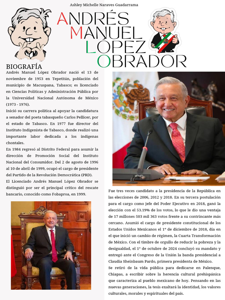 Amlo Biografía - 20241202 - 222355 - 0000 | PDF | México | Gobierno