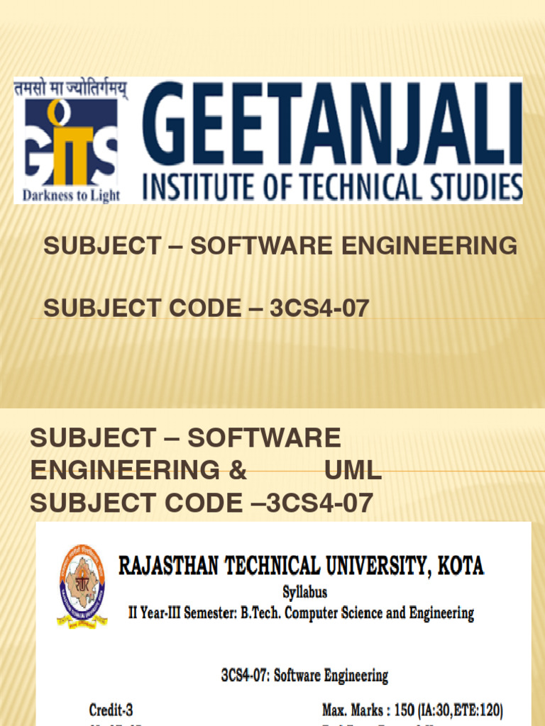 GITS_II_YEAR_III SEM_SE_LECTURE | PDF | Engineering | Software