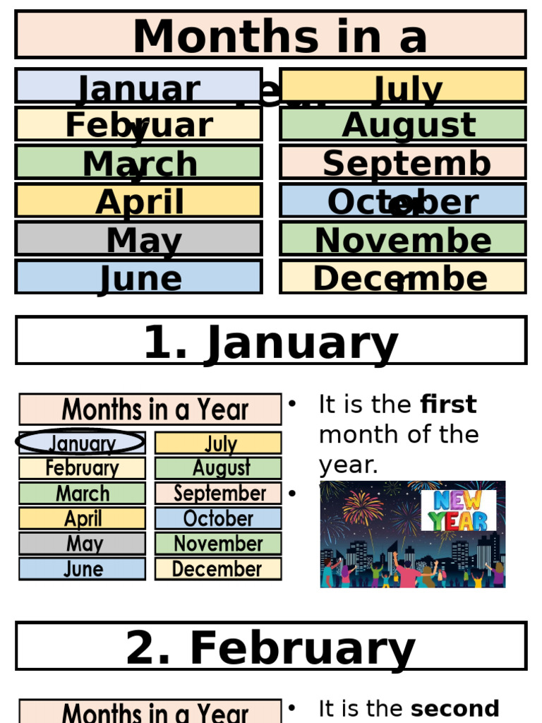 Months in A Year | PDF