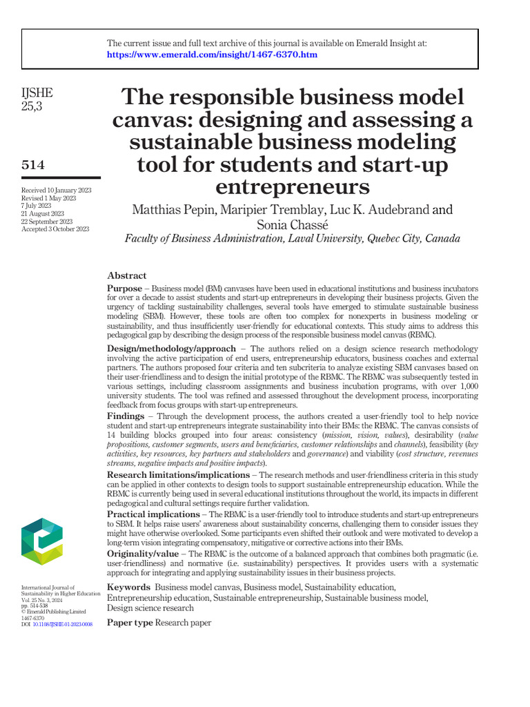 jurnal BMC-start up | PDF | Usability | Entrepreneurship