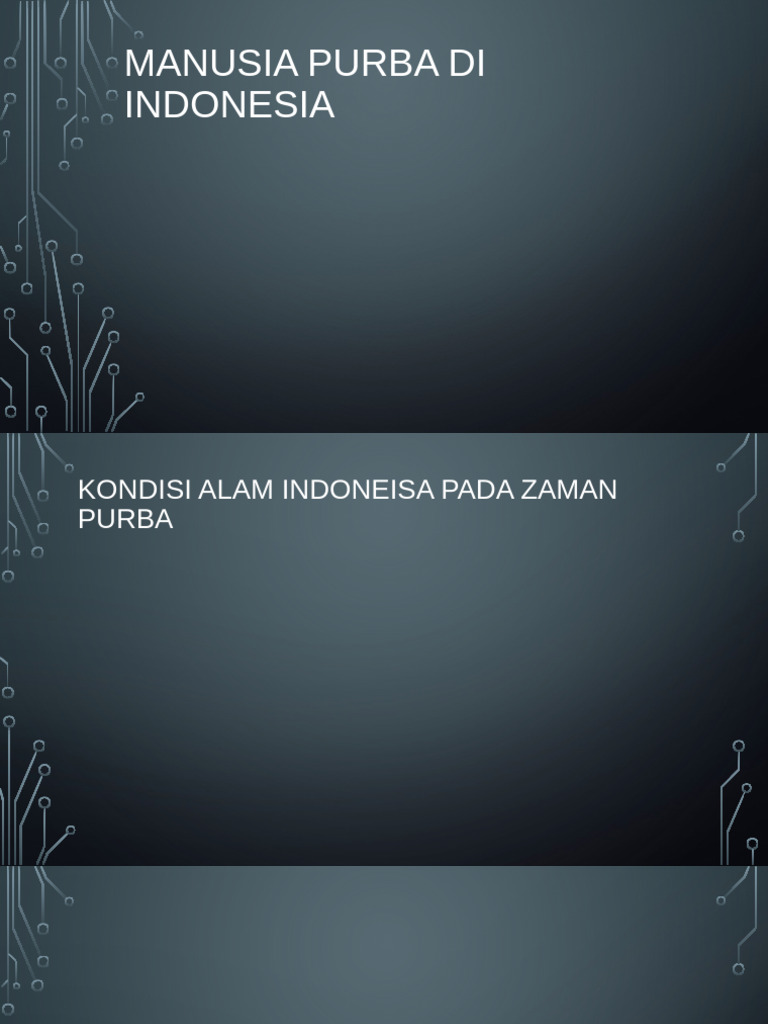 Manusia Purba Di Indonesia | PDF