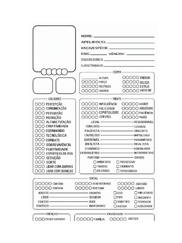 Character Sheet | PDF