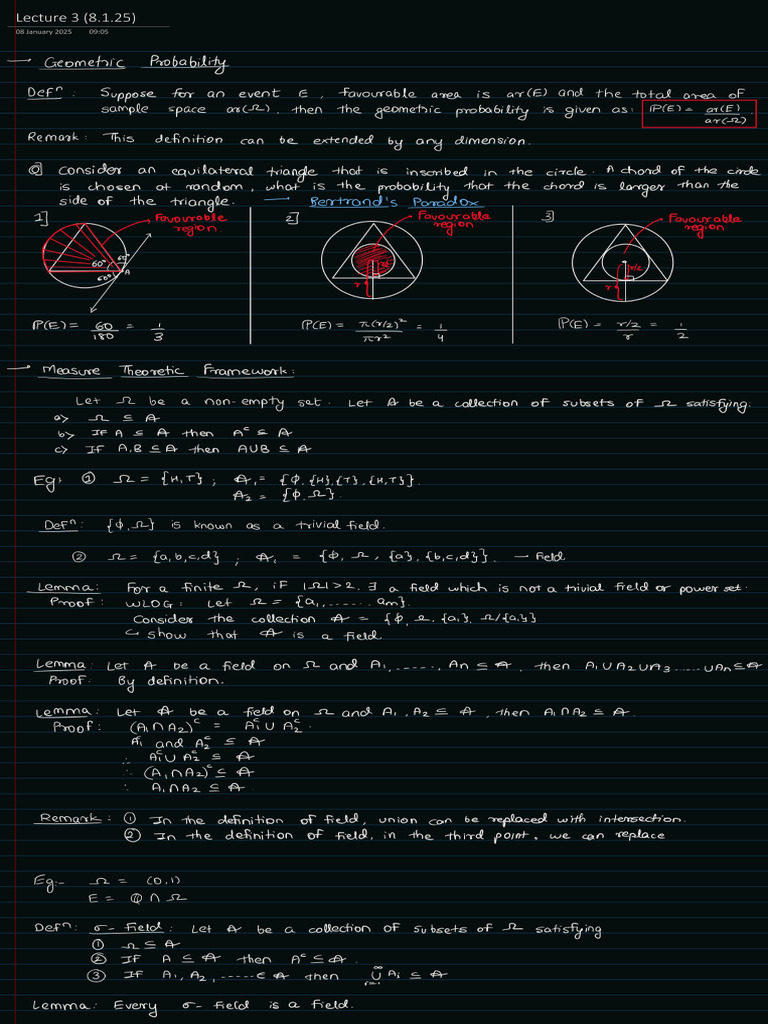 Probability and Statistics Lecture 03 | PDF