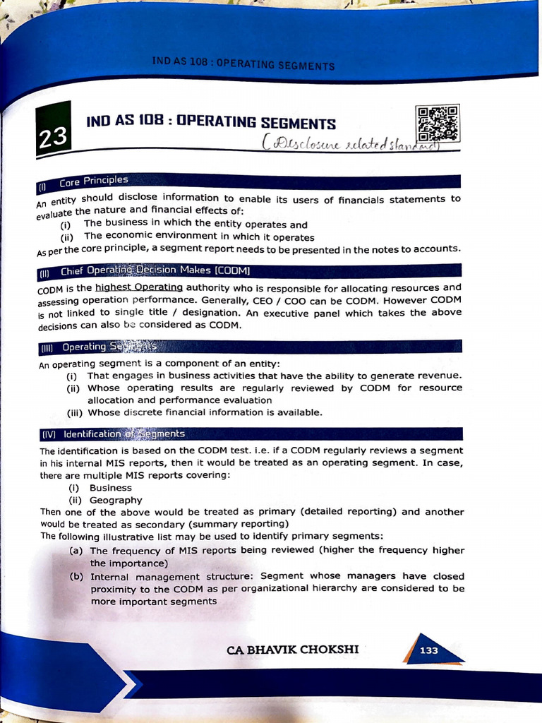IND AS 108 | PDF | Balance Sheet | Equity (Finance)