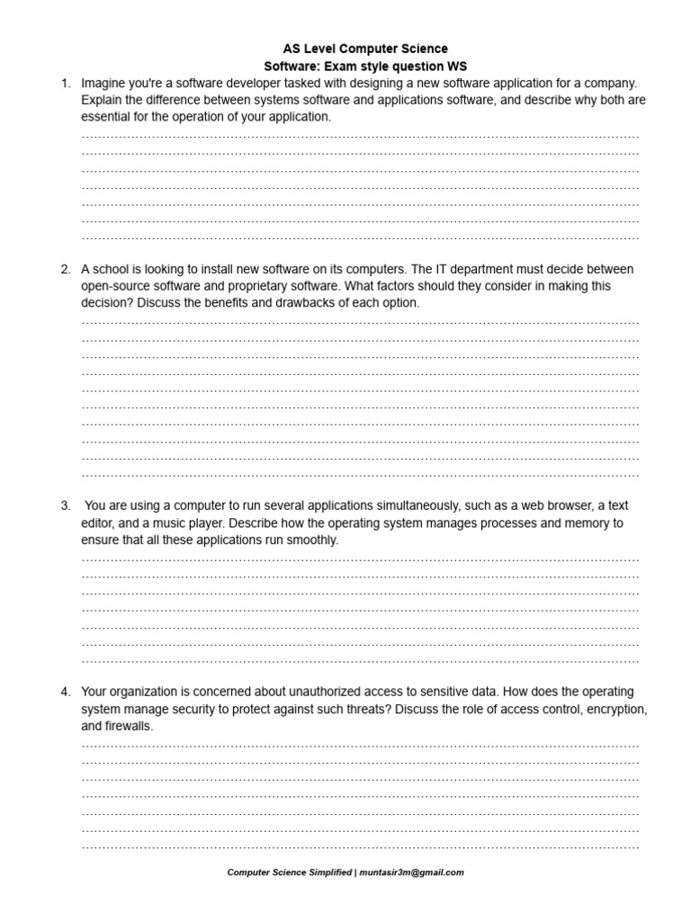 EDEXCEL ws1 | PDF | Computing | Information Technology