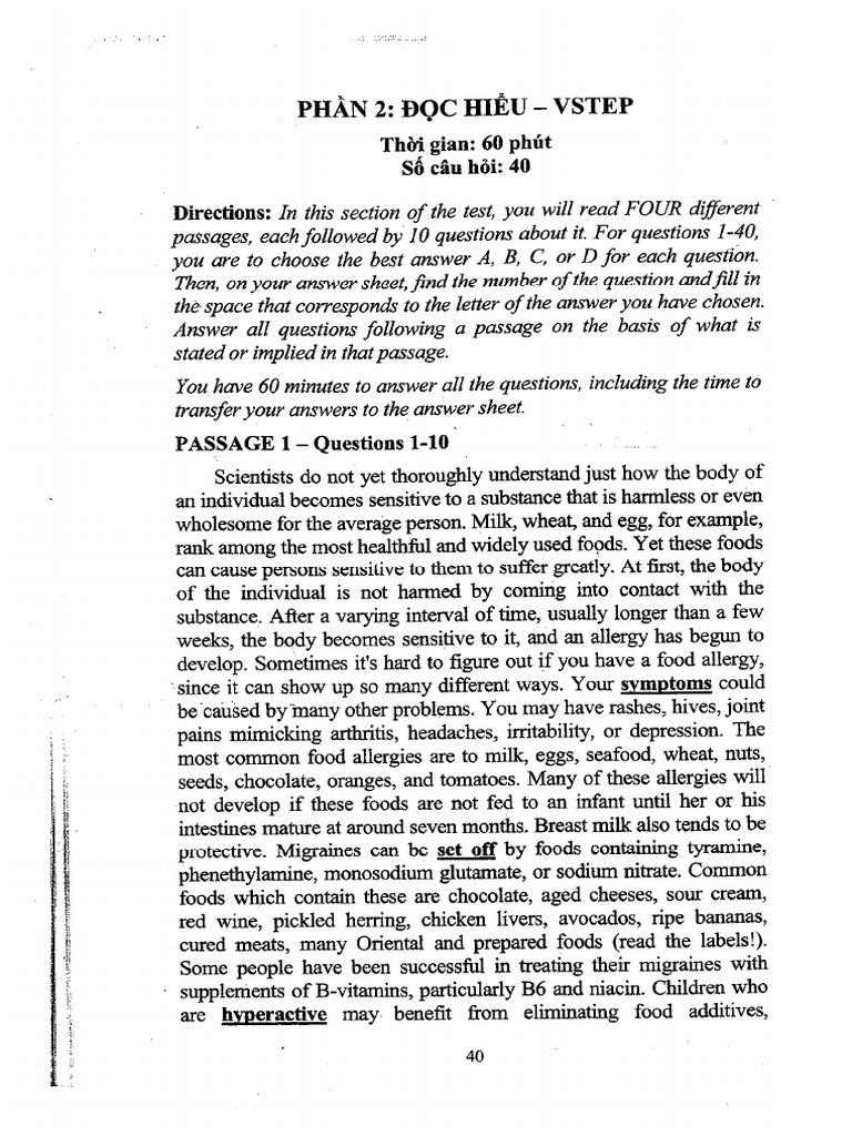 Đề reading VSTEP 3 | PDF