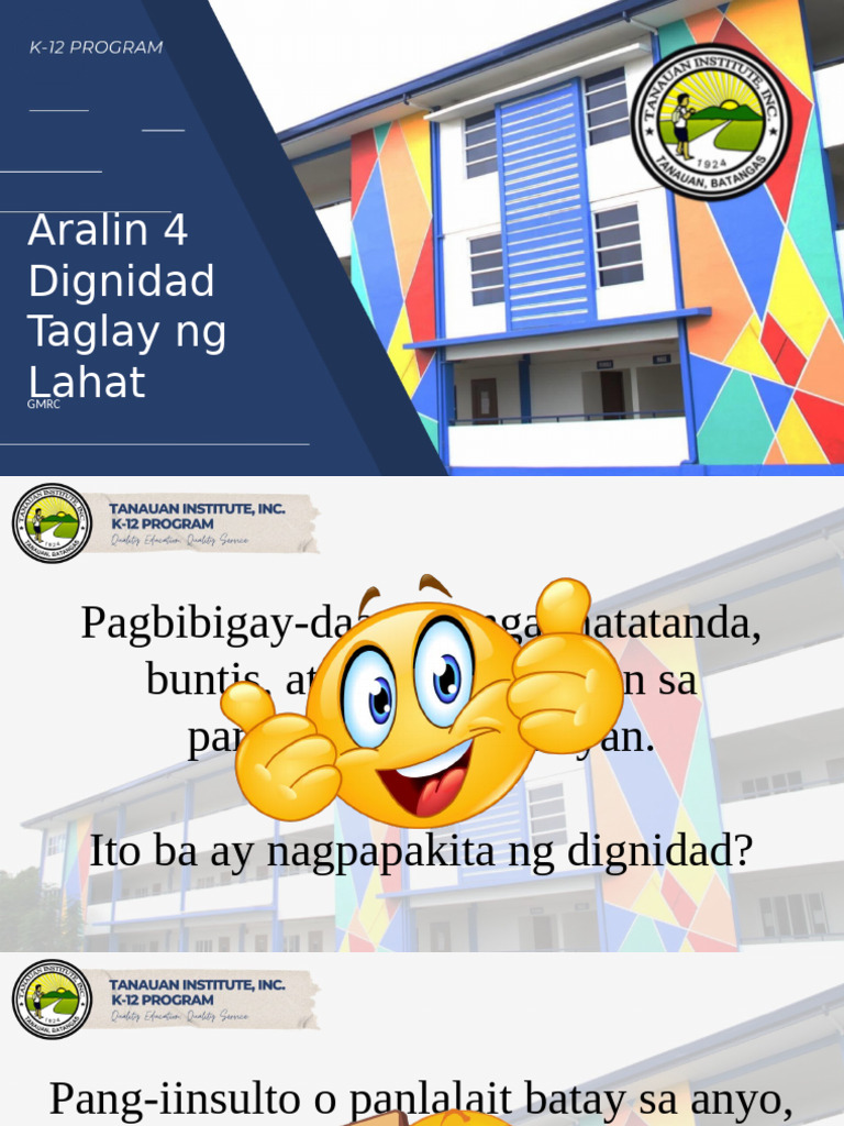 Aralin 4 at Aralin 1 GMRC | PDF