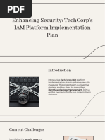 Implementation Plan For TechCorp's IAM Platform | PDF