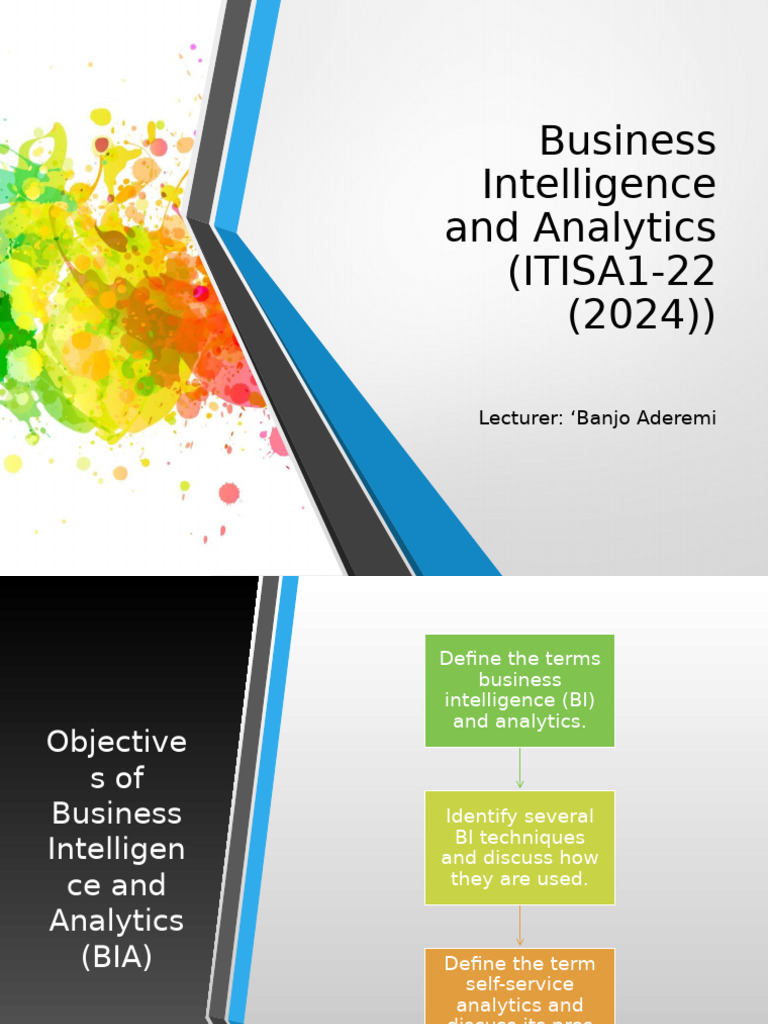 Week 4 - Business Intelligent and Analytics | PDF | Analytics | Regression Analysis