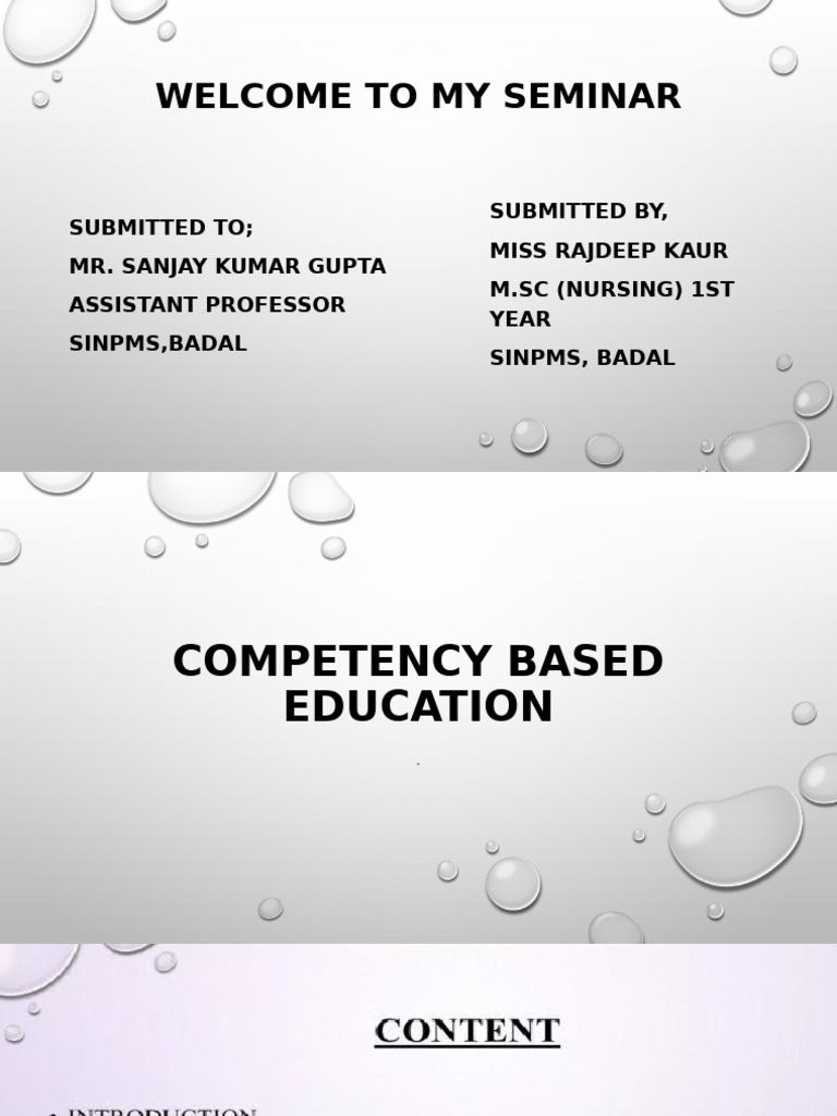 Competency Based Education | PDF