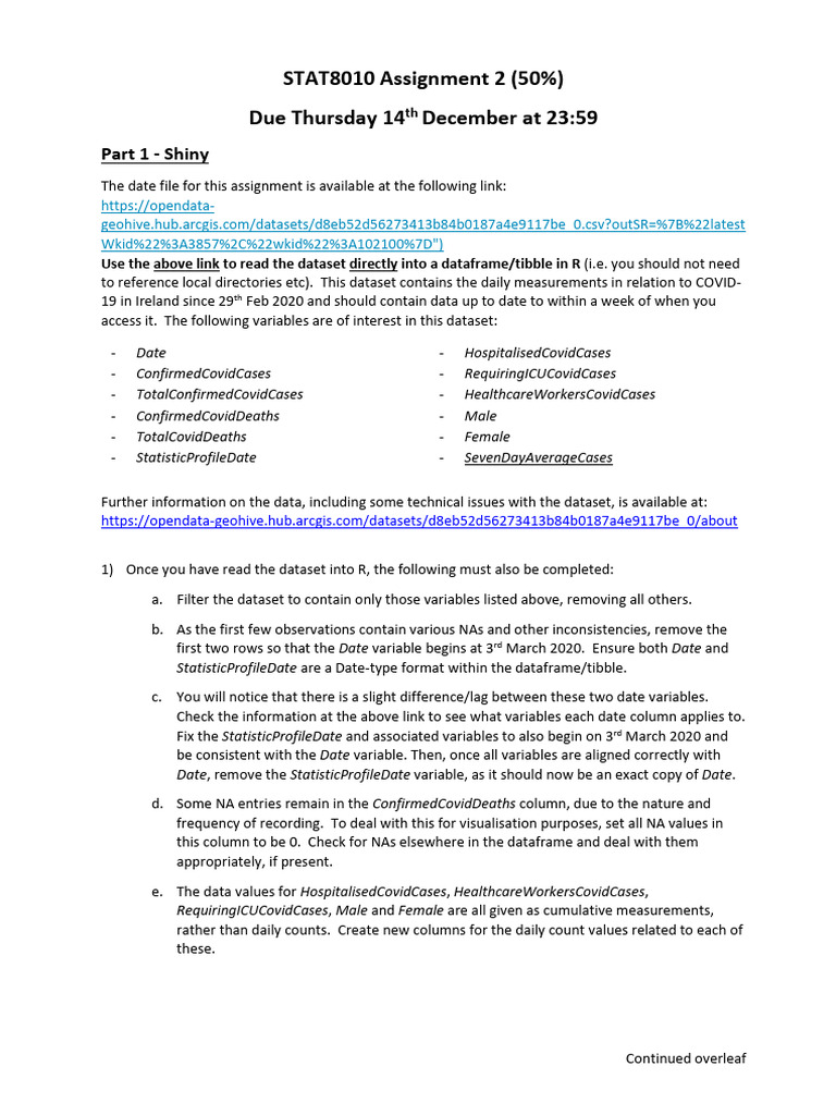 STAT8010 Assignment 2_2023 (1) | PDF | Normal Distribution | Standard Deviation