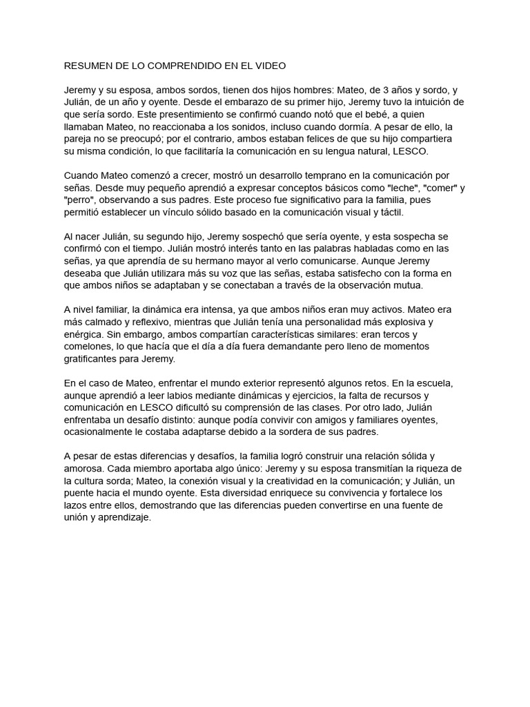 Resumen Quiz 4 Lesco 2 | PDF | Lenguaje de señas | Comunicación