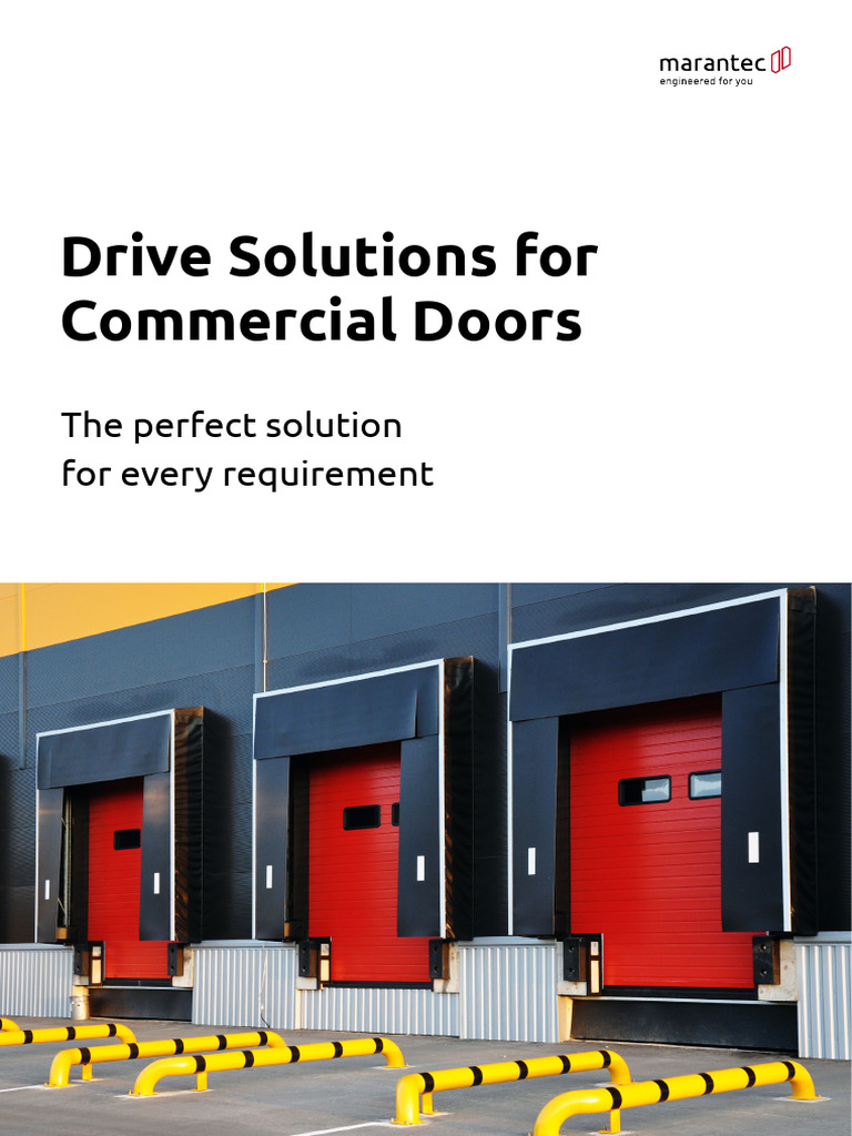 Marantec Brochure Drive Solutions For Commercial Doors 2024 EN | PDF | Programmable Logic ...
