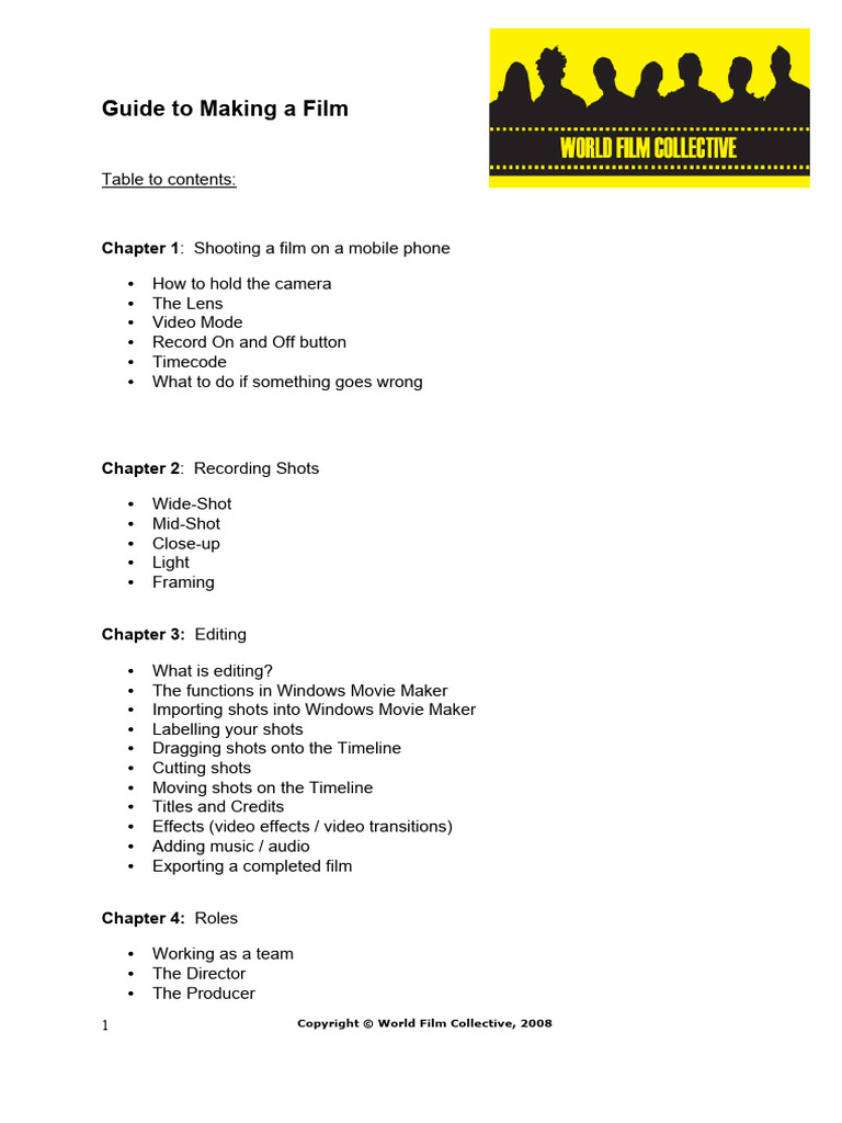 Complete Guide To Cell Phone Filmmaking | PDF