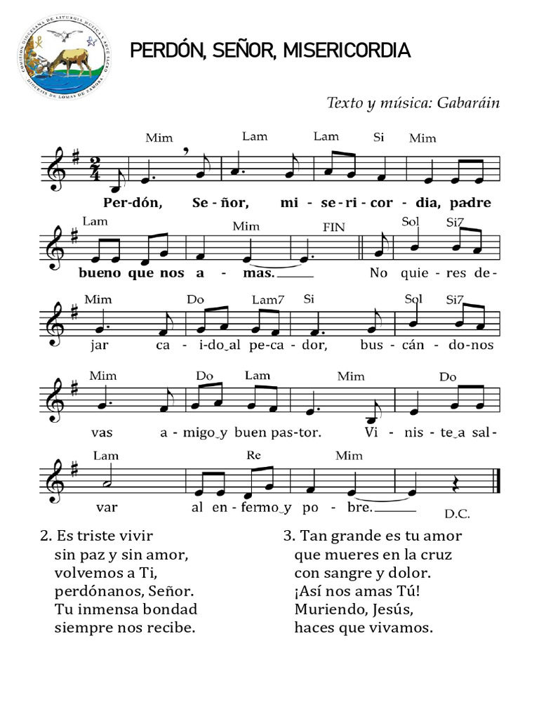 Perdon Señor Misericordia | PDF