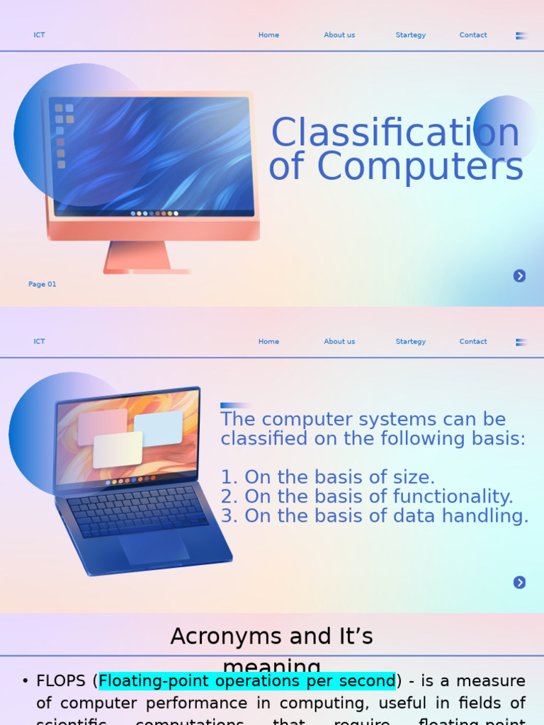 Classification of Computers | PDF | Microcomputers | Supercomputer