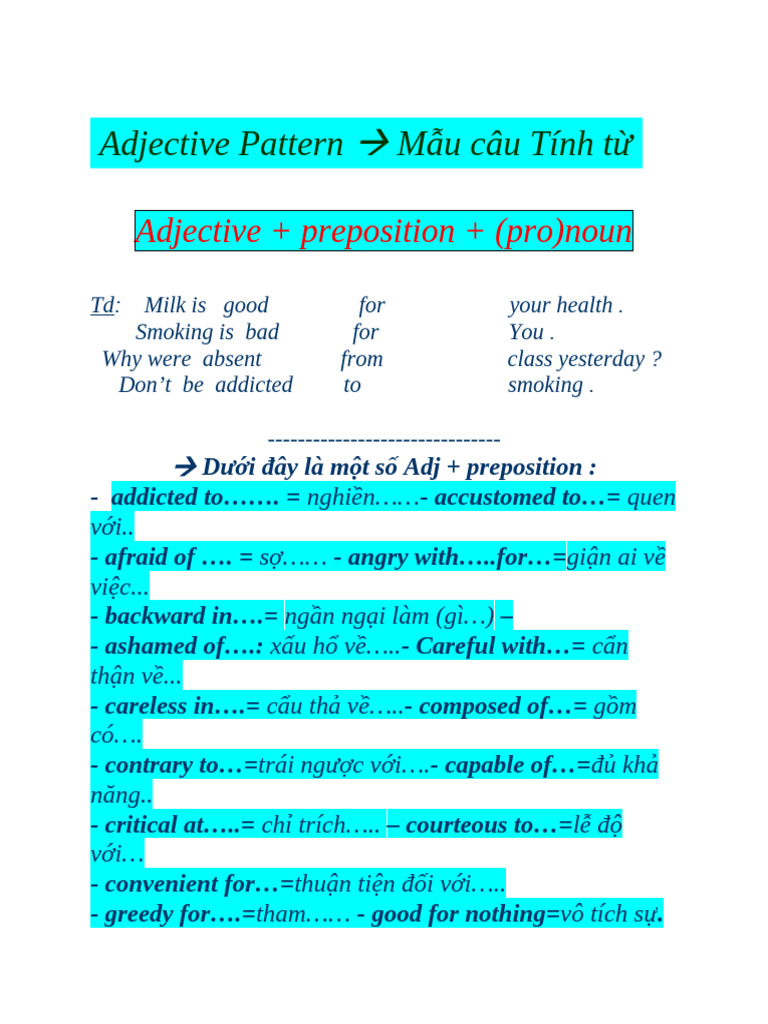 Adj. Pattern | PDF