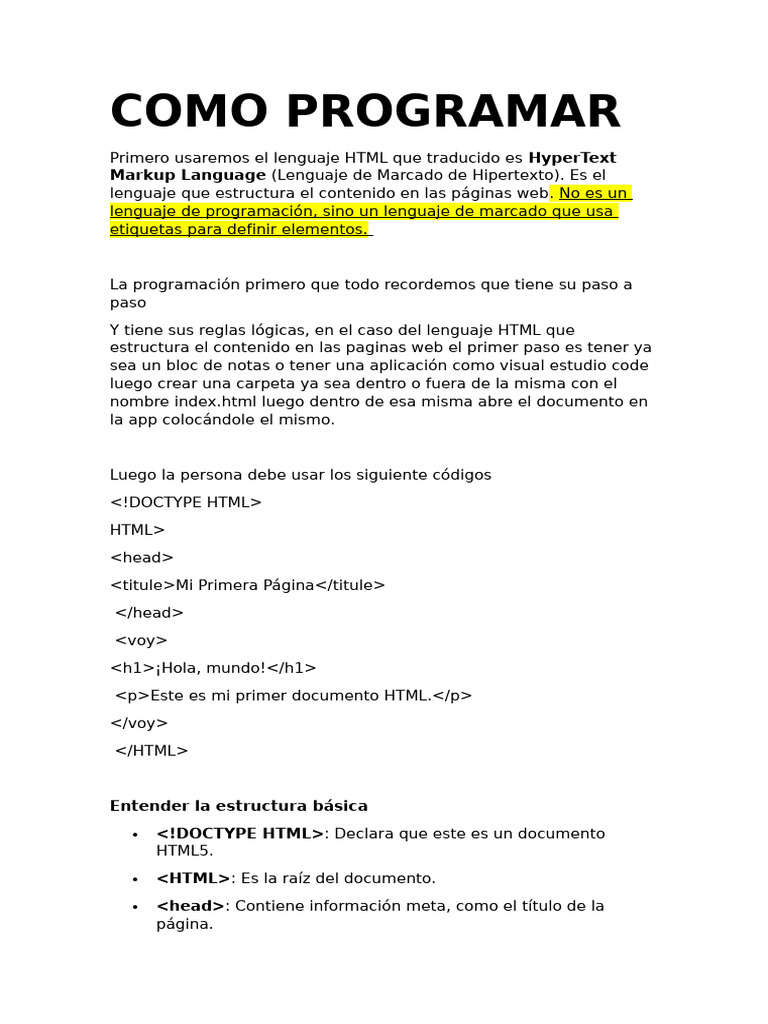 Como Programar | PDF | HTML | Red mundial