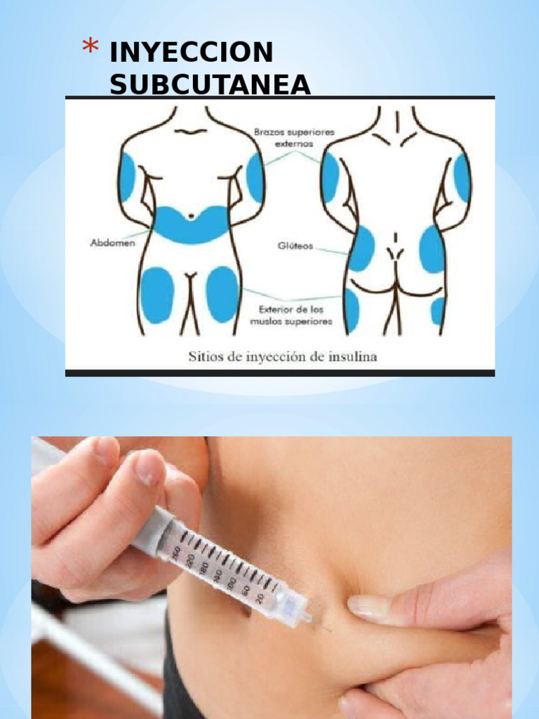 INYECCION SUBCUTANEA | PDF