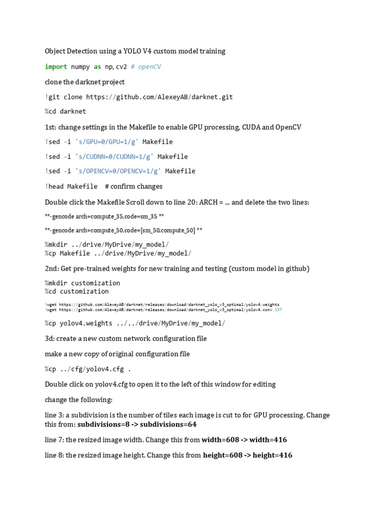Com Object Detection Yolov4 Custom Model Train Pdf Computer File 1415