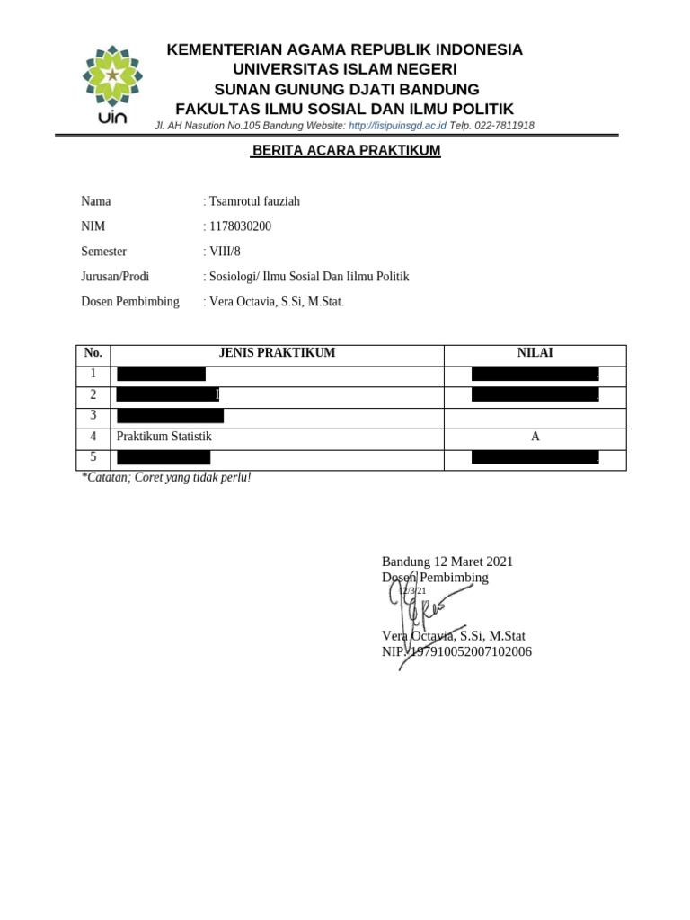 Nilai Statistik Tsamrotul | PDF