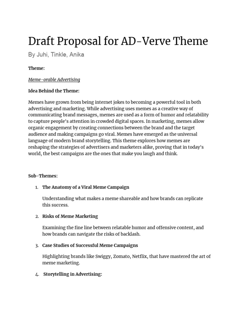 AD-Verve Proposal | PDF