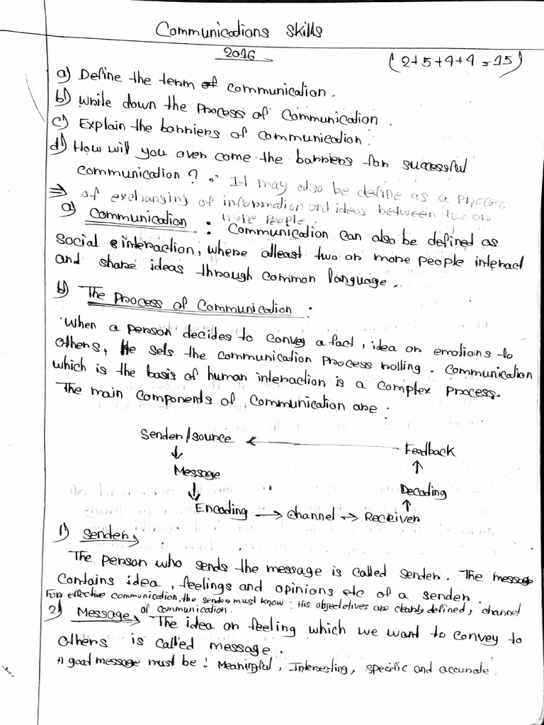 Communication Skill Questions | PDF