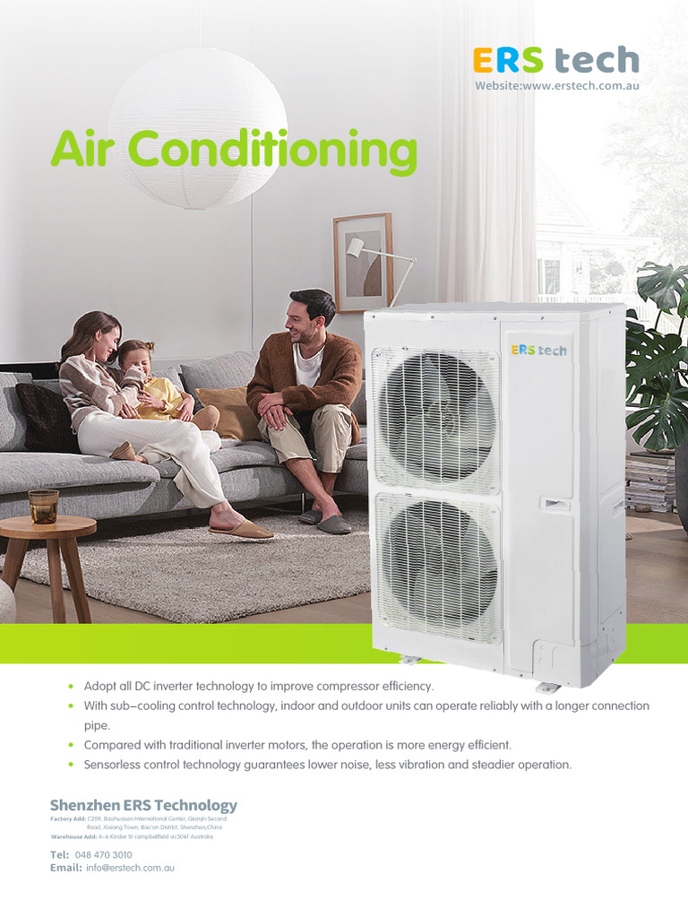 3850 -Ers Multi Split VRF Brochure | PDF | Air Conditioning | Efficient ...